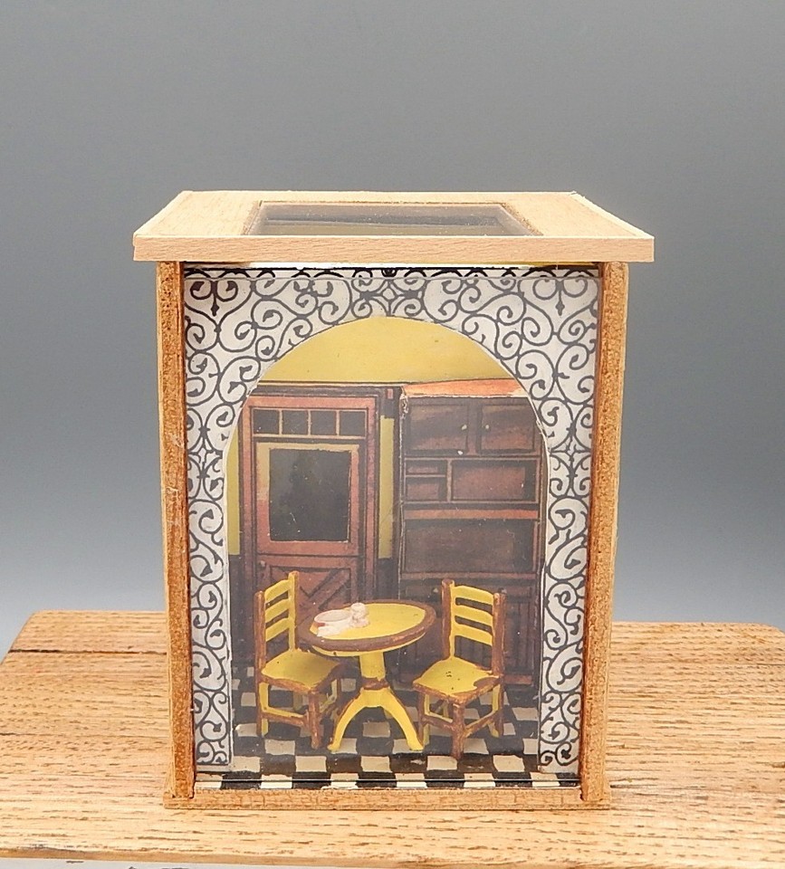 1/4 Scale Braxton Payne New Orleans Roombox Artisan Dollhouse Miniature ...