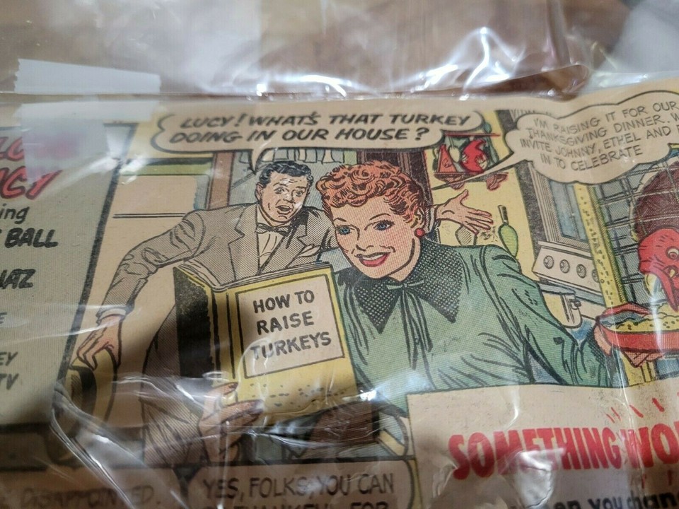 Lucille Ball I LOVE LUCY Original 1950"s Color Newspaper Comic Strip ...