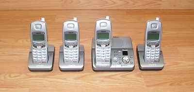 4 Vtech (MI6896) Mini Cordless Digital Spread Spectrum Phones w ...