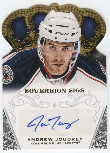2013-14 Panini Crown Royale Andrew Joudrey Sovereign Sigs #SO-AJO Auto ...