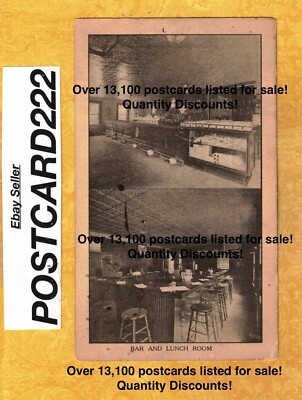 MA Springfield 1912 antique postcard WOODBINE CAFE 69-73 Market st Mass ...