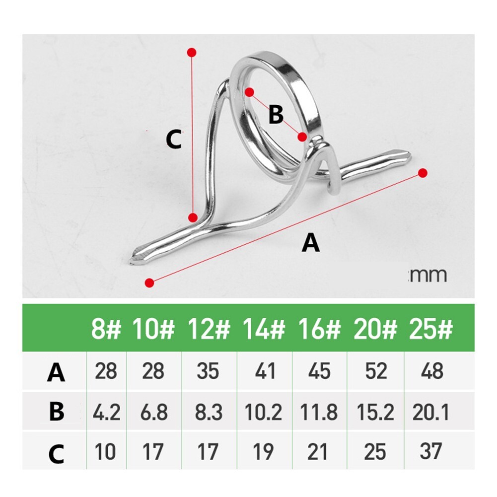 Reliable Ceramic Fishing Rod Guides Tips Top Eye Rings for Fishing ...