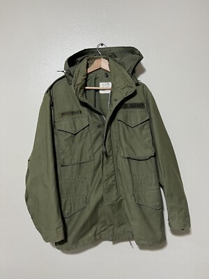 Vintage 1970 Vietnam Era M65 OG-107 Field Jacket S Regular US Army With Liner | eBay