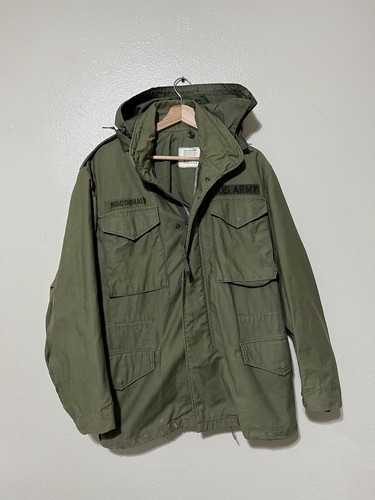 Vintage 1970 Vietnam Era M65 OG-107 Field Jacket S Regular US Army With Liner | eBay