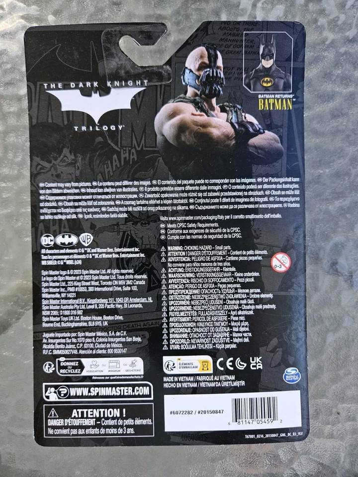 Spin Master DC Dark Knight Trilogy Bane 4" Figures NEW 85th Anniversary ...