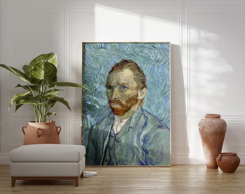 Van Gogh Self Man Painting Wall Art Poster Premium Quality Choose your ...