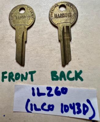 Vintage 1970s 1980s NOS Illinois IL260 brass key blanks new old stock ...