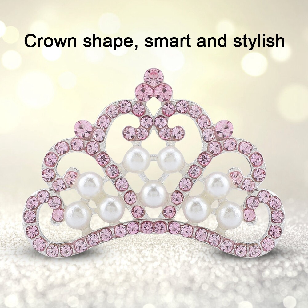 LT 10 Pcs Diamante Crystal Ribbon Slider Pearl Rhinestone Crown ...
