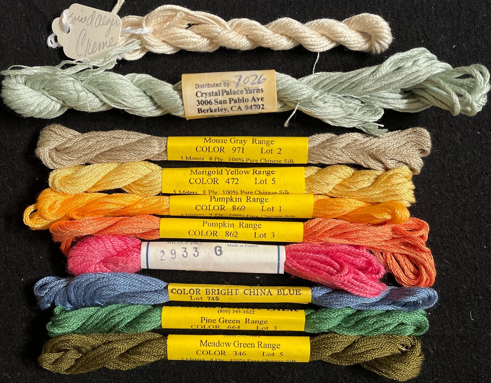 10xNeedlepoint/Embroidery THREAD NEEDLEPOINT INC/CARON S Cristale+more ...