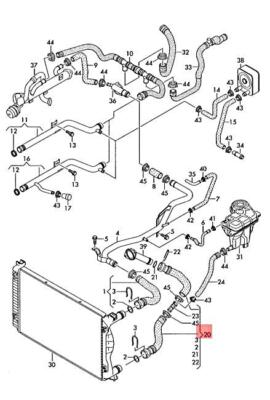 Genuine AUDI A6 Avant Coolant Hose With Quick Release Coupling ...