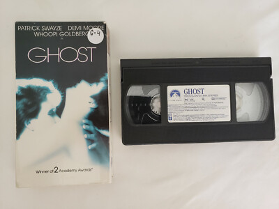 Ghost 1990 VHS Movie VCR Patrick Swayze, Demi Moore, Whoopi Goldberg ...