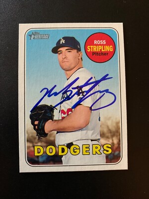 Ross Stripling Signed 2018 Topps Heritage High Number Los Angeles ...