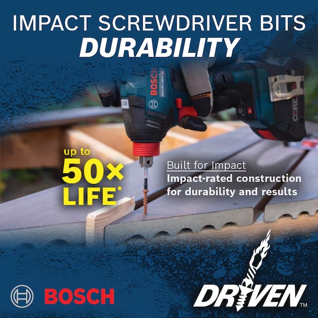 Bosch Driven Impact Driver Bit Set 44-Piece Duty Impact Rated ...