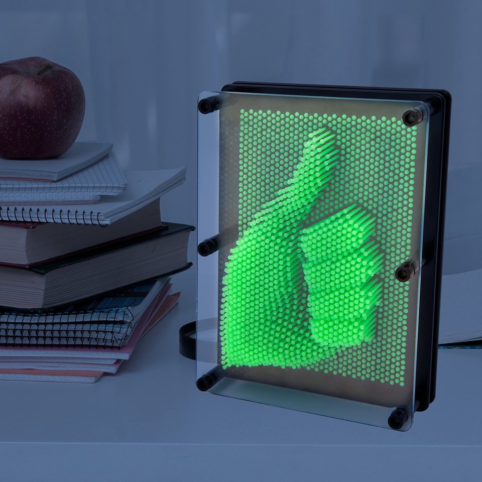 Global Gizmos 48109 Glow in the Dark Pin Art Impression Toy/Ideal for ...