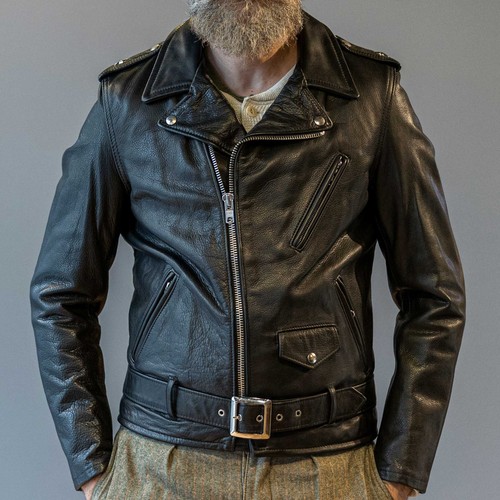Nyc Schott Motorcycle Perfecto Leather Jacket Vintage Style | eBay
