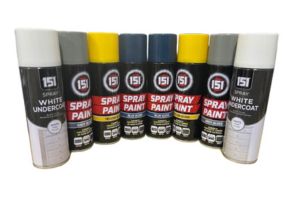 151 Spray Paint 250ml | Gloss Colours & Primer Undercoat | Car DIY Home ...
