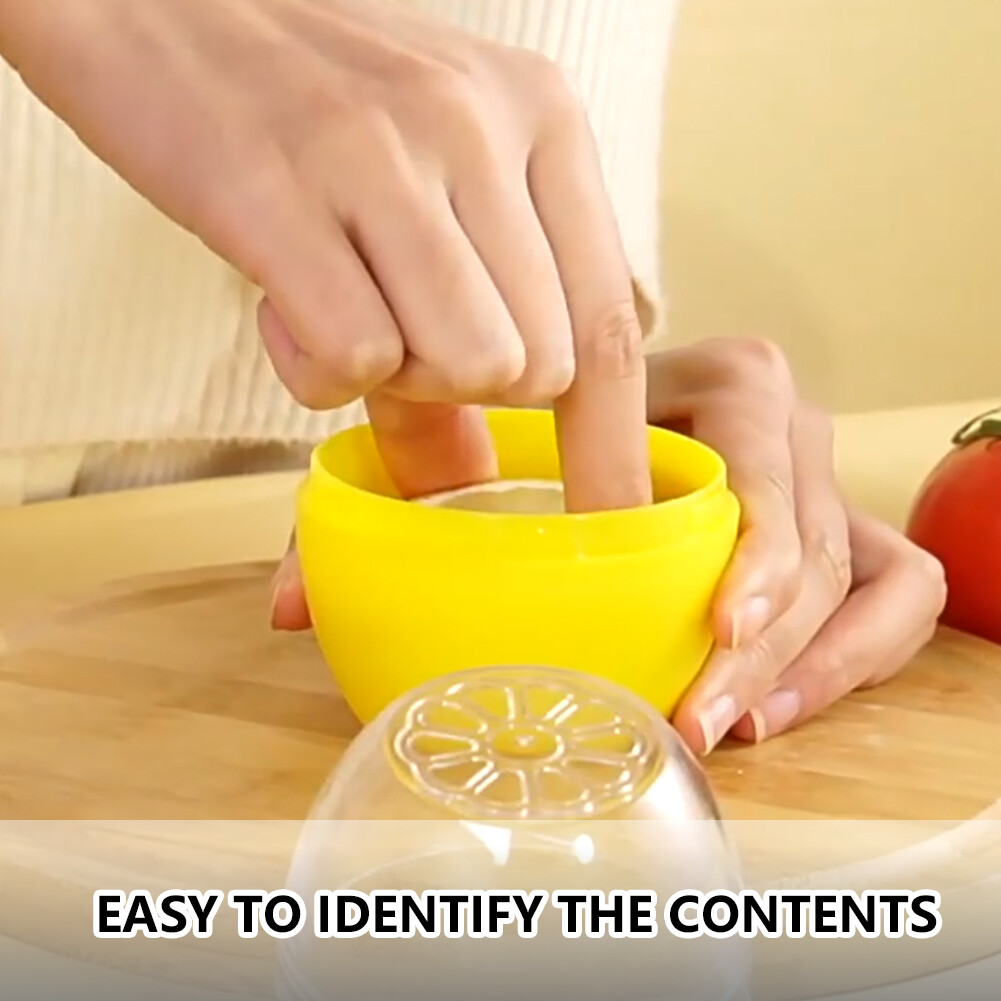 Lemon Holder Cabinets Storage Container Transparent Lid Safe Durable ...