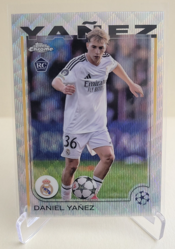 2024-25 TOPPS CHROME UEFA CLUB DANIEL YANEZ WAVE REFRACTOR RC #66 REAL ...