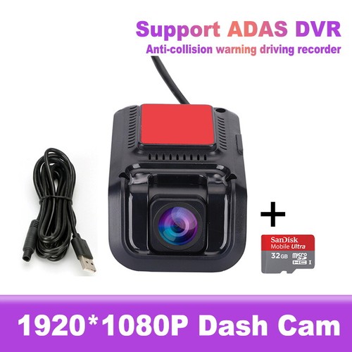 USB Dash Cam 170° Wide Angel Night Vision ADAS 720P HD Camera G-sensor ...