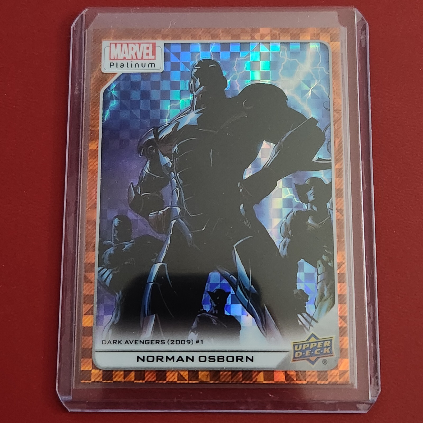 2023 UPPER DECK MARVEL PLATINUM ORANGE CHECKER #110 NORMAN OSBORN /33 ...