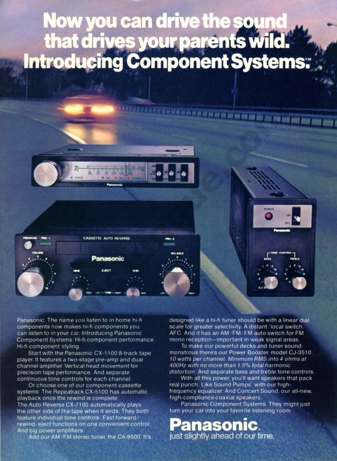 1977 Panasonic Component Systems Electronics Old Print AD Great Wall ...