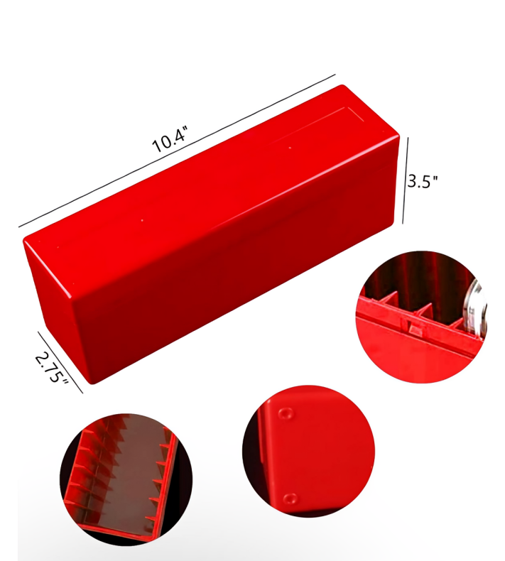 2 New Red Coin Slab Storage Boxes Holding 40 Coin Slabs - Certified ...