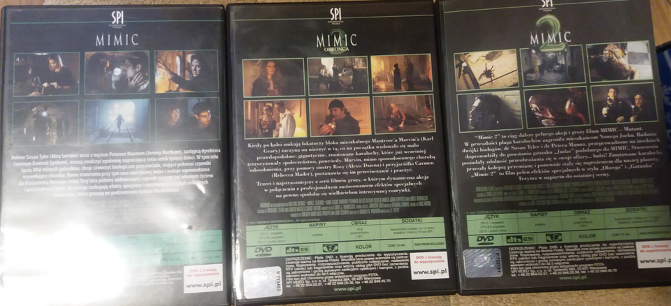 MIMIC TRILOGY / MUTANT TRYLOGIA 3xDVD Polish Edition | eBay