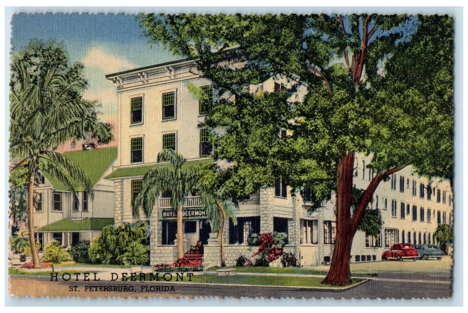 c1940's Hotel Deermont & Restaurant Classic Cars St. Petersburg Florida ...