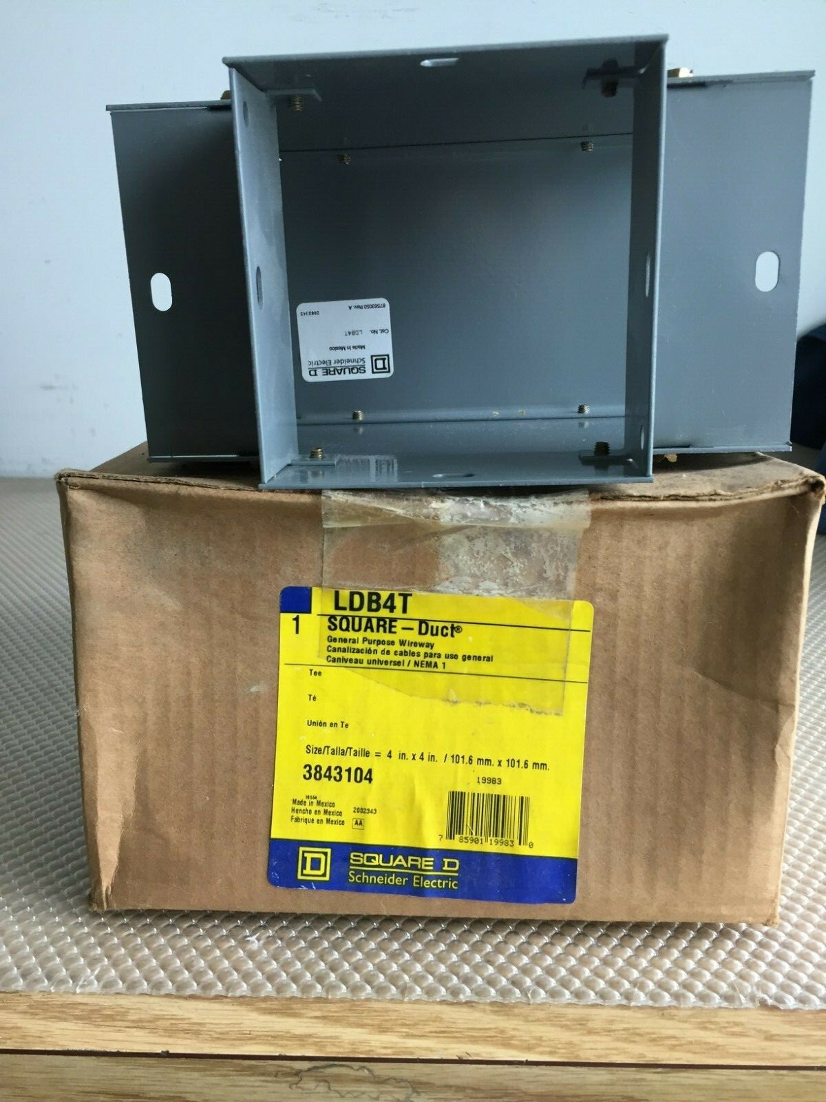 SQUARE D LDB4T 4X4 "T" WIREWAY | eBay
