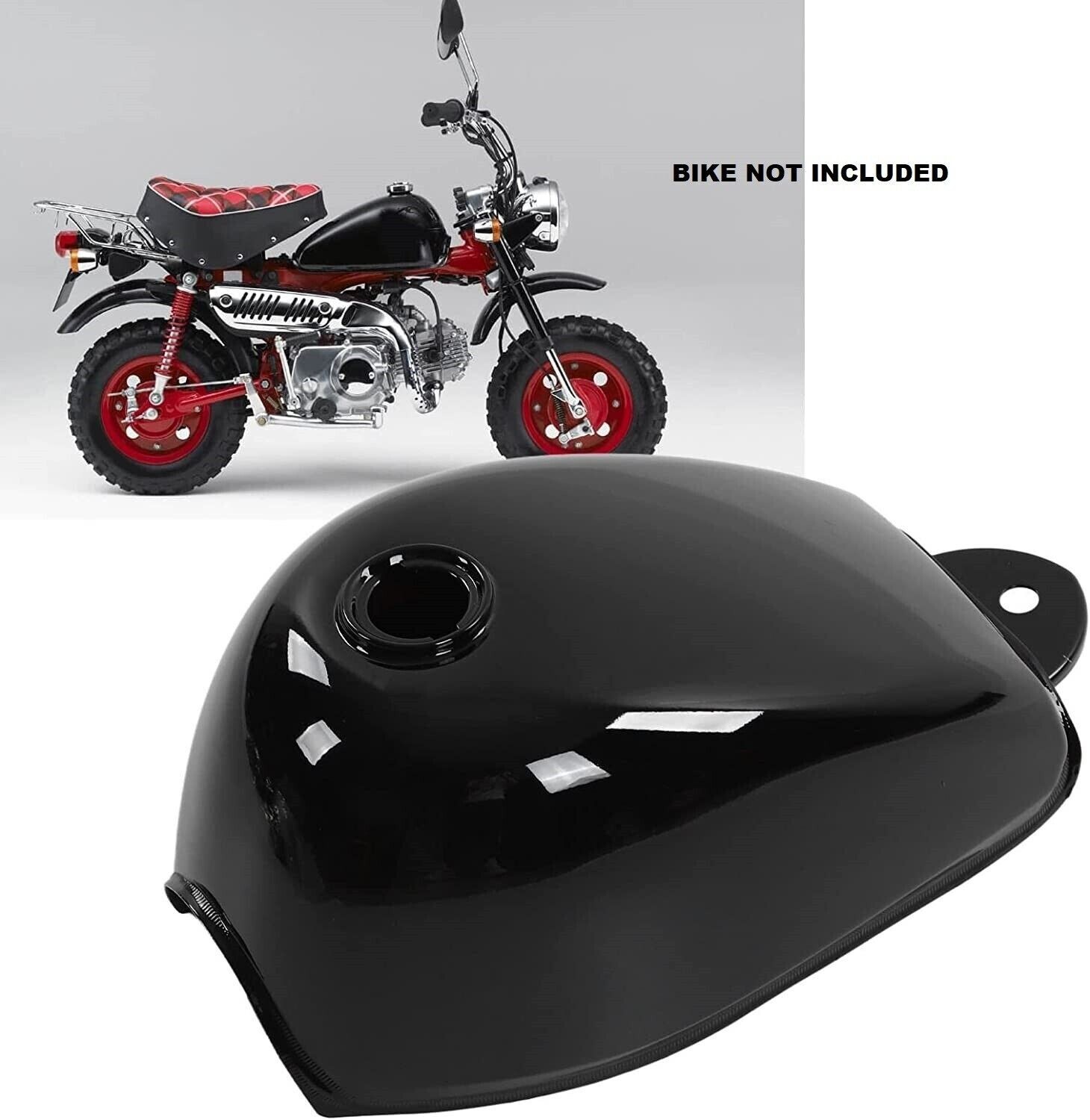 BLACK Gas Fuel Tank for Honda Monkey Bike Mini Trail Z50 Z50A Z50J Z50R ...