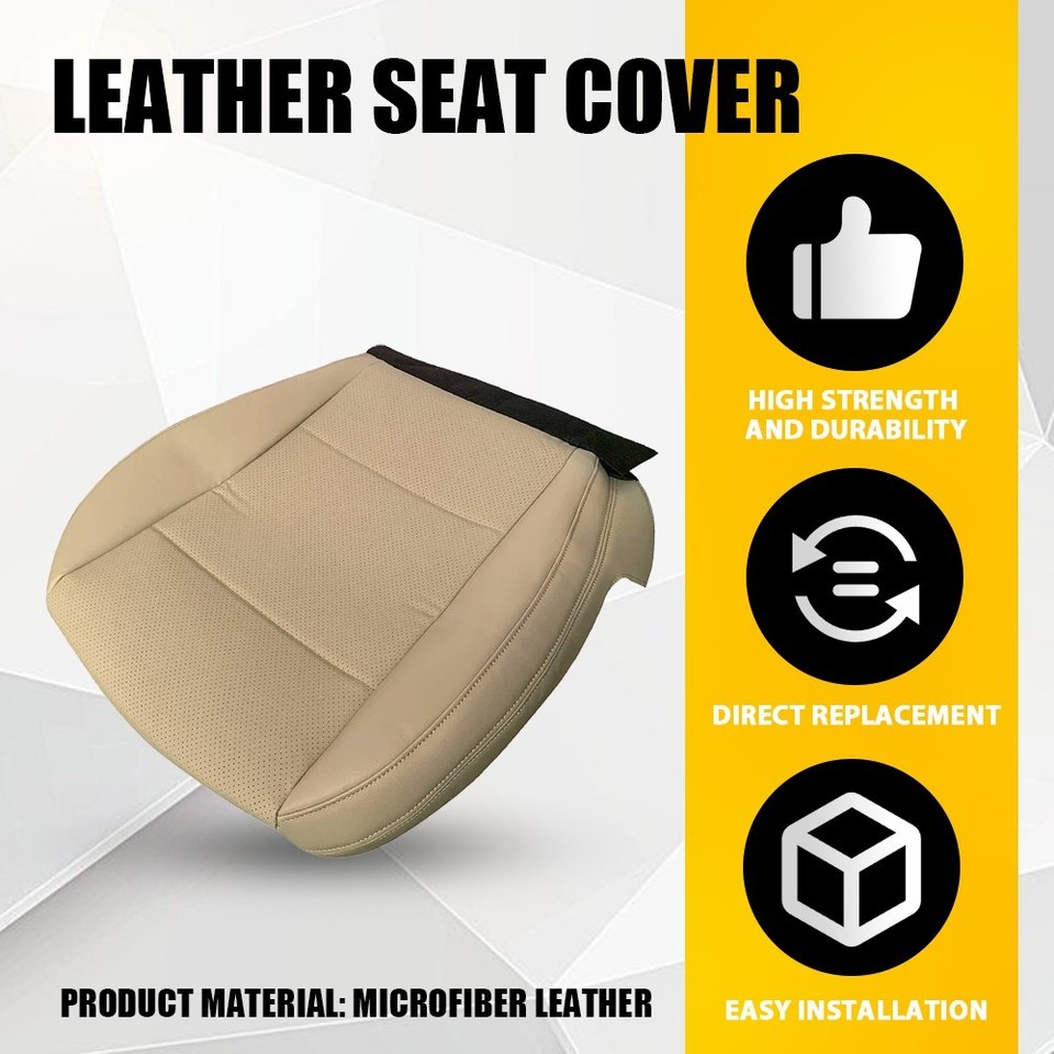 Driver Bottom Perforated Leather Seat Cover Tan For 2015-2019 Subaru ...