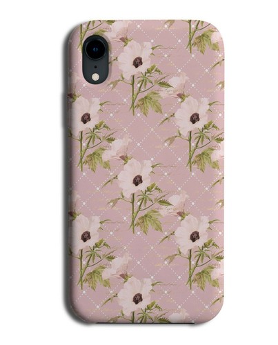 Dark Hot Pink Flower Pattern Phone Case Cover Print Flowery Flowers F0 ...