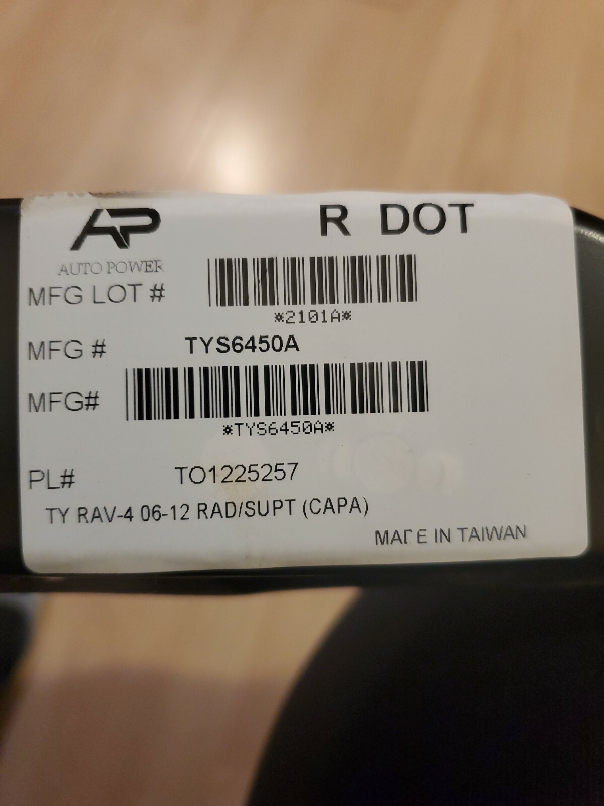 CPP TO1225257 CAPA Front Radiator Support for 06-12 Toyota RAV4 | eBay