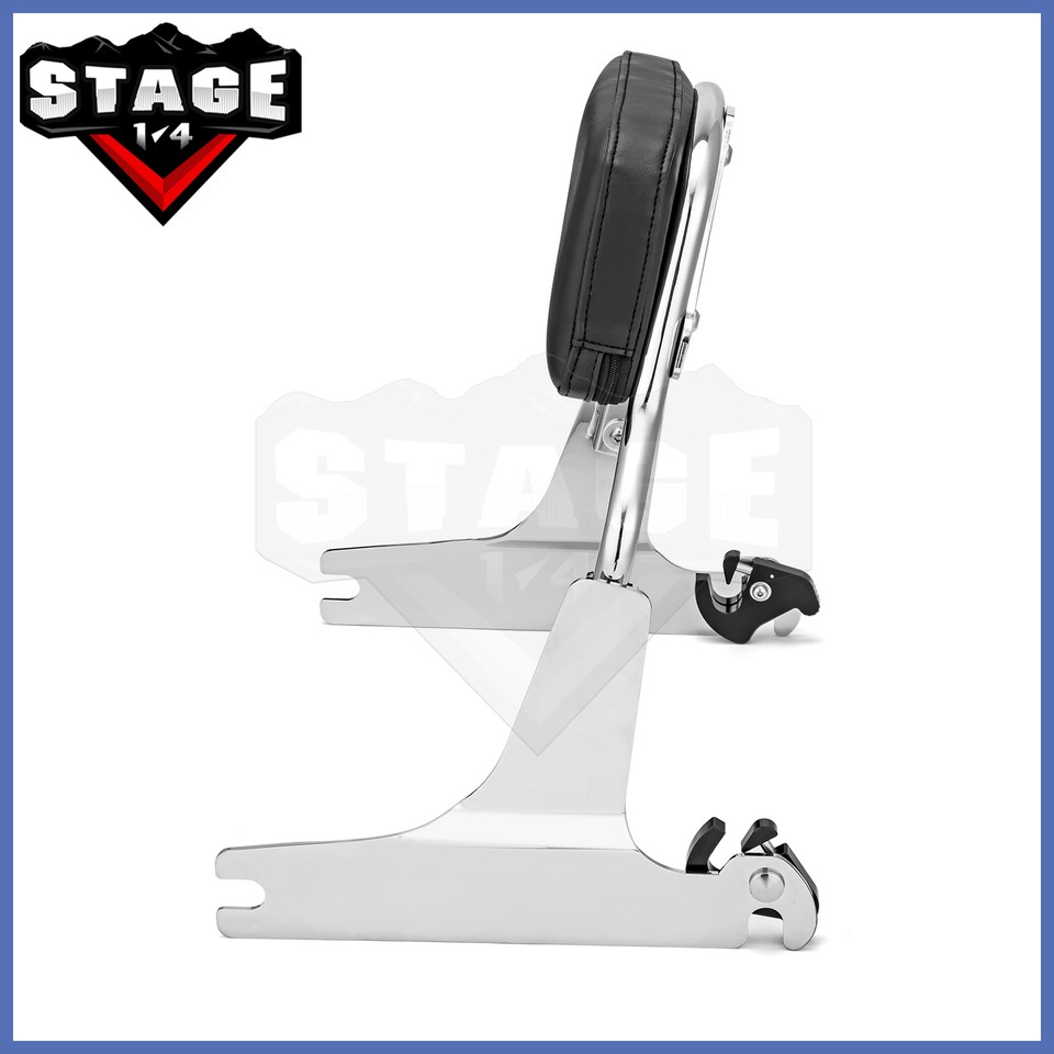 CHOP Sissy Bar Backrest Pad 4 Point Docking For Harley Softail FXST FXSTC FLSTF | eBay