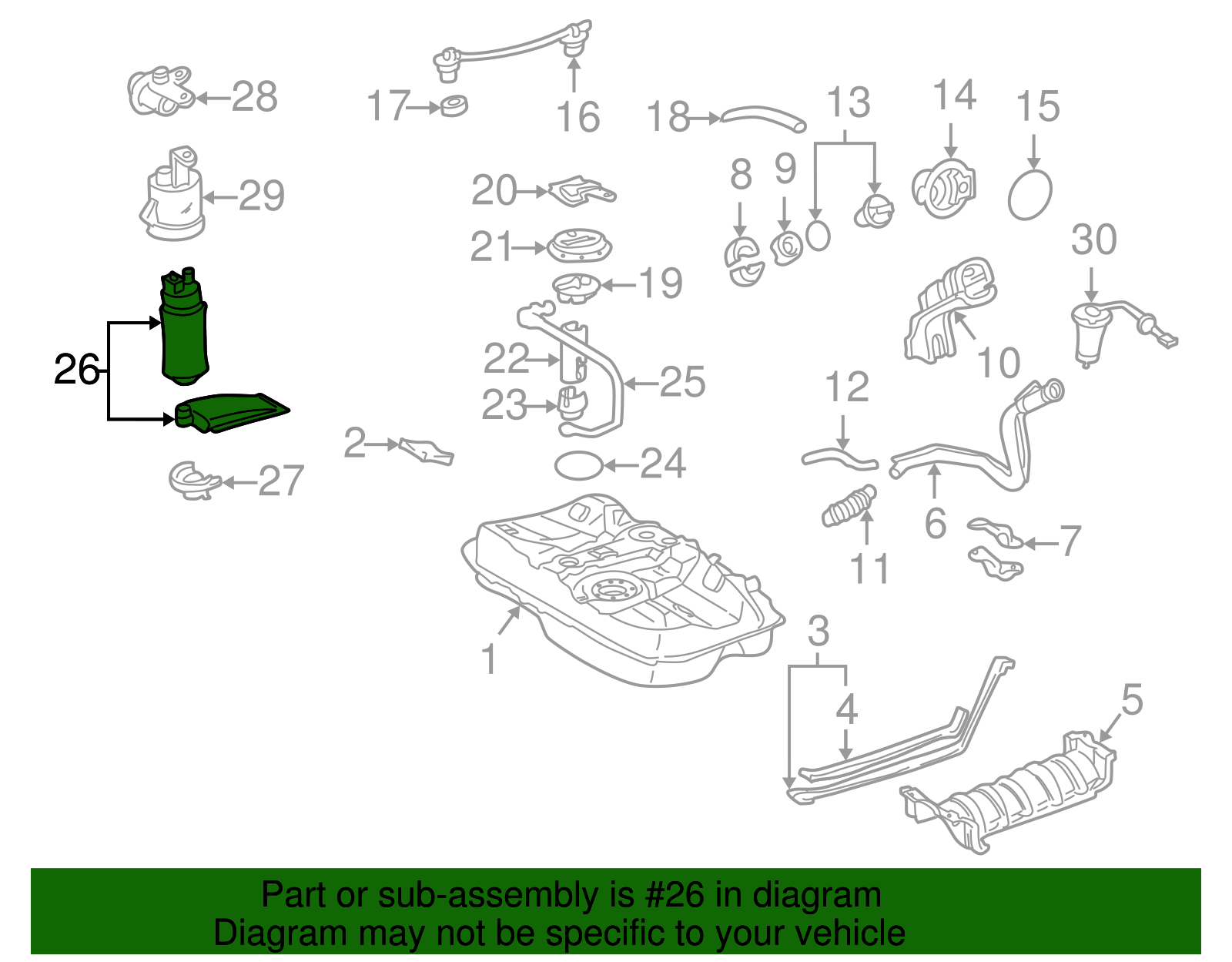 Genuine OEM Electric Fuel Pump for Toyota 232210A030 for sale online | eBay
