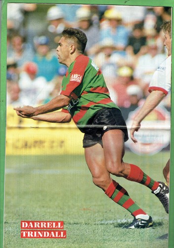 #HH1. RUGBY BIG LEAGUE MAGAZINE 3-9/8 1994, DARRELL TRINDALL- SOUTHS ...