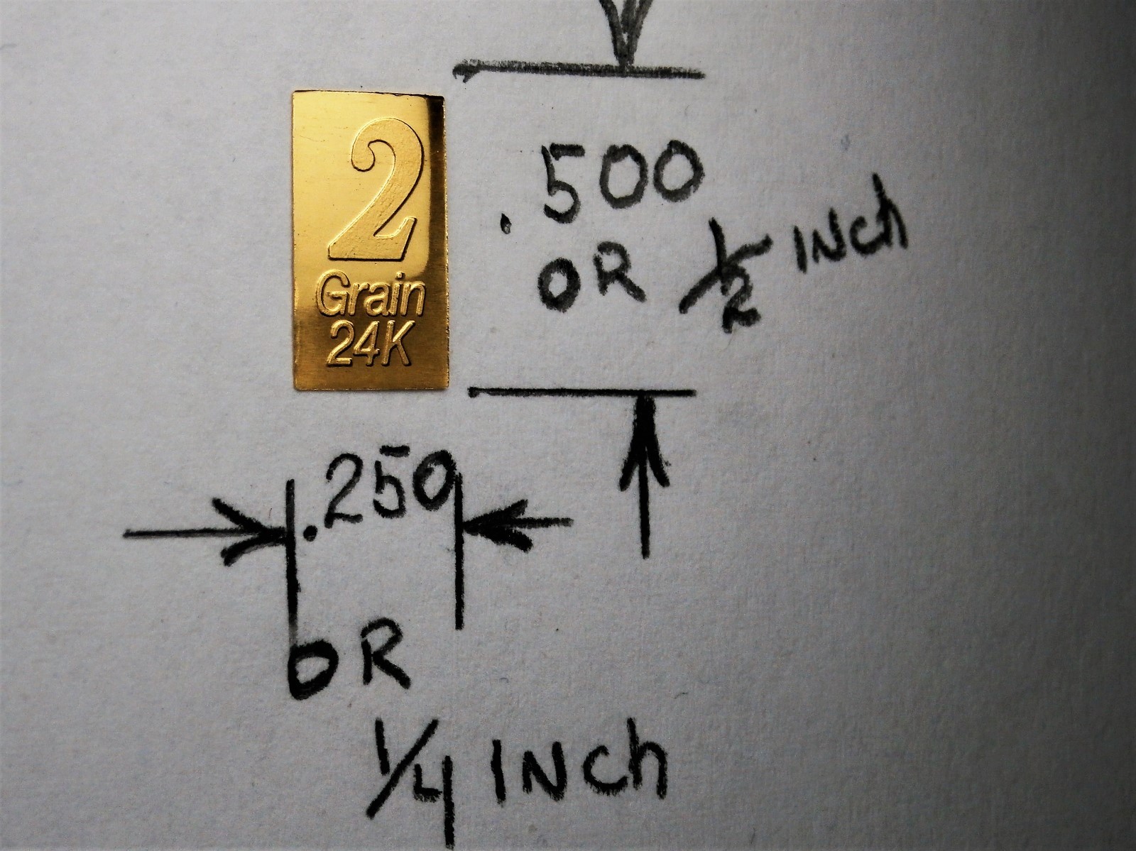New 1/8 Gram Gold Bar 24K 999.9 Fine Gold Bullion Bar in sealed cert ...