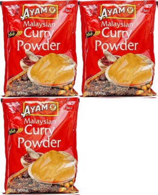 3 x Ayam Curry Powder Malaysian Malaysia Curry Spice Powder "500g each ...