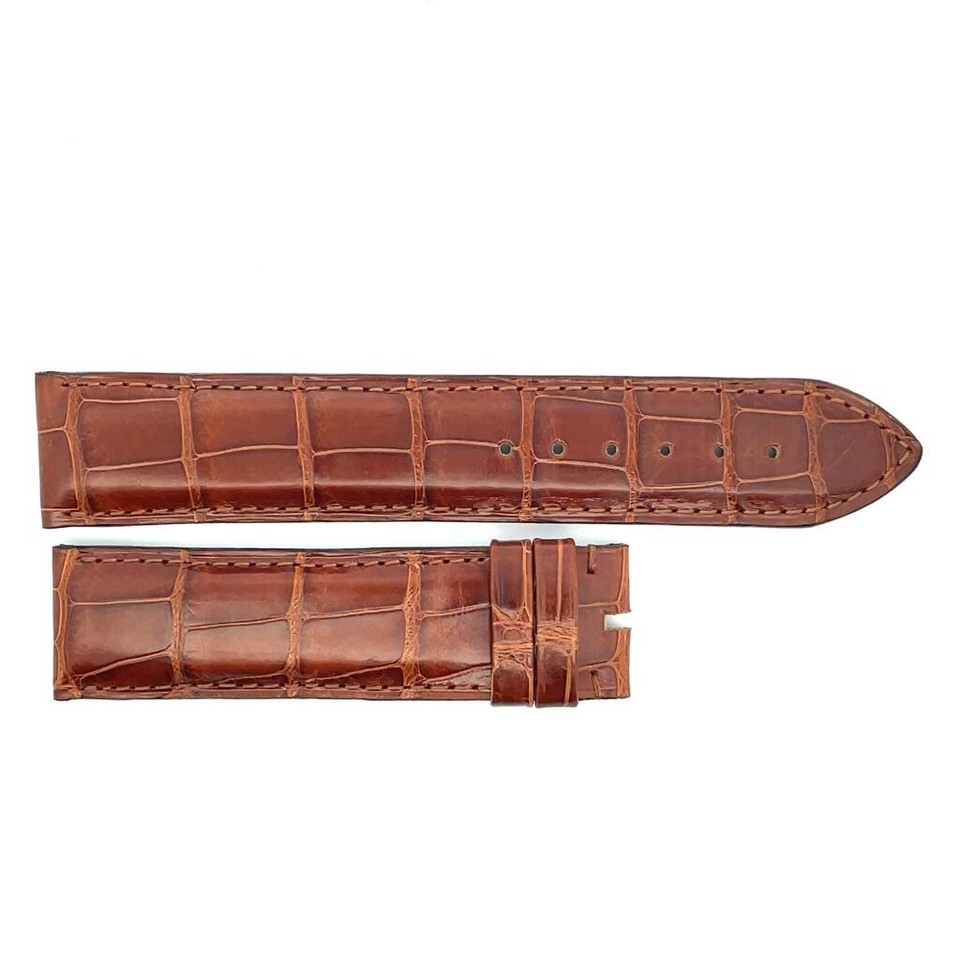 Gerald Genta 20mm x 20mm Shiny Brown Leather Watch Band Strap | eBay