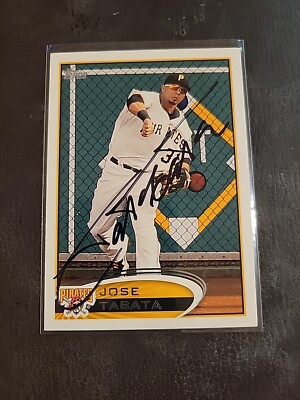 2012 Topps Series One Jose Tabata Pittsburgh Pirates Signed IP Auto ...