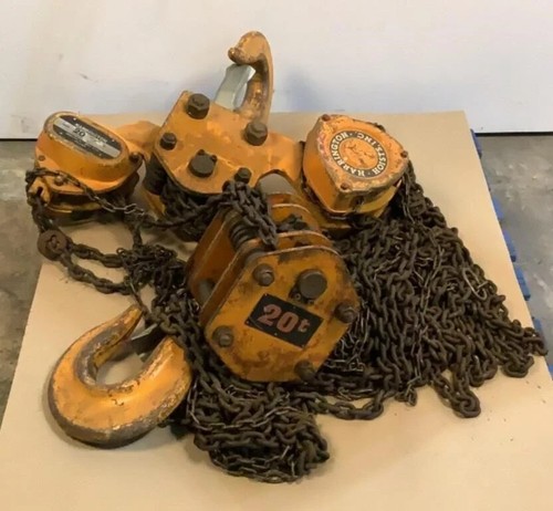 Harrington 20 Ton Chain Fall Hoist with 20' Lift M3B Chainfall | eBay