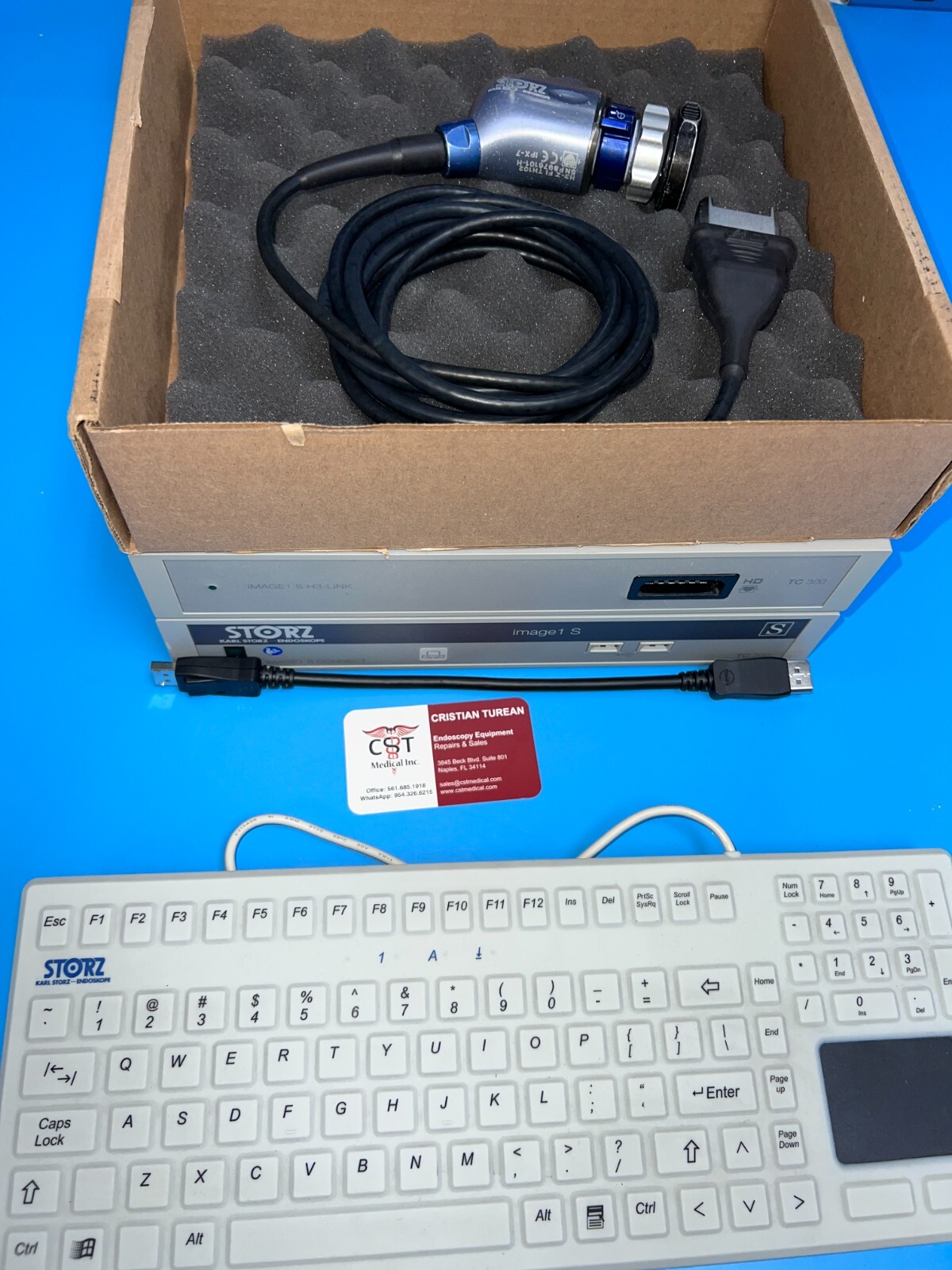 Karl Storz Image 1 S Spies TC200+TC300 w/TH102 Head, Keyboard, 4.2 ...