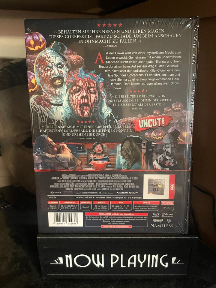 Terrifier 2 Mediabook Blu Ray Region B New | eBay