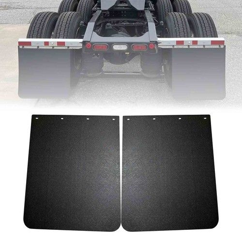 New 2PCS Universal Polymer Semi-Truck Splash Guard Mudflap 24*30" Heavy ...