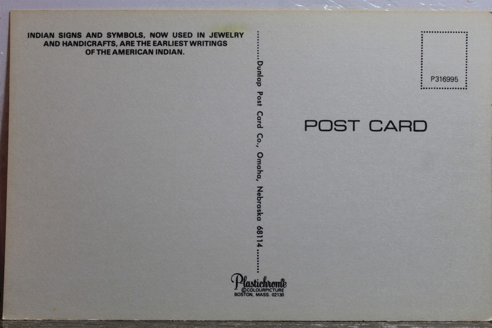 Indian Native American Signs Postcard Old Vintage Card View Standard ...