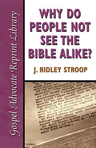 Why Do People Not See the Bible Alike 9780892255221| eBay