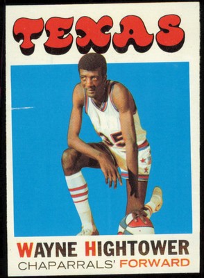 1971-72 TOPPS WAYNE HIGHTOWER TEXAS CHAPARRALS #187 EX - SCRATCH | eBay