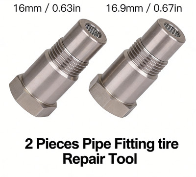 New：2 Pieces Pipe Fitting tire Repair Tool Easy to install | eBay