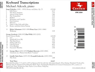 MICHAEL ADCOCK KEYBOARD TRANSCRIPTIONS NEW CD 44747353425| eBay