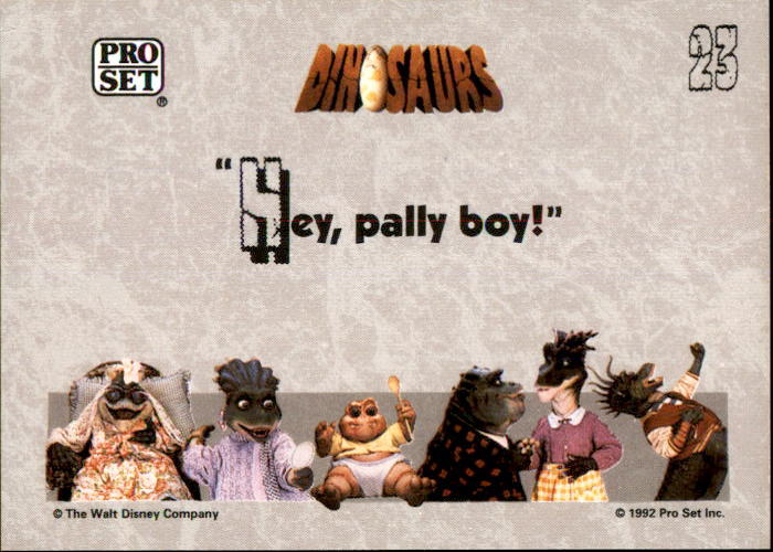 Dinosaurs ABC TV Sitcom Show 1992 Pro Set Trading Card YOU PICK Disney ...